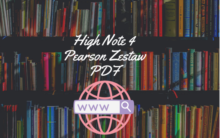 High Note 4 Pearson Zestaw PDF do pobrania 2024